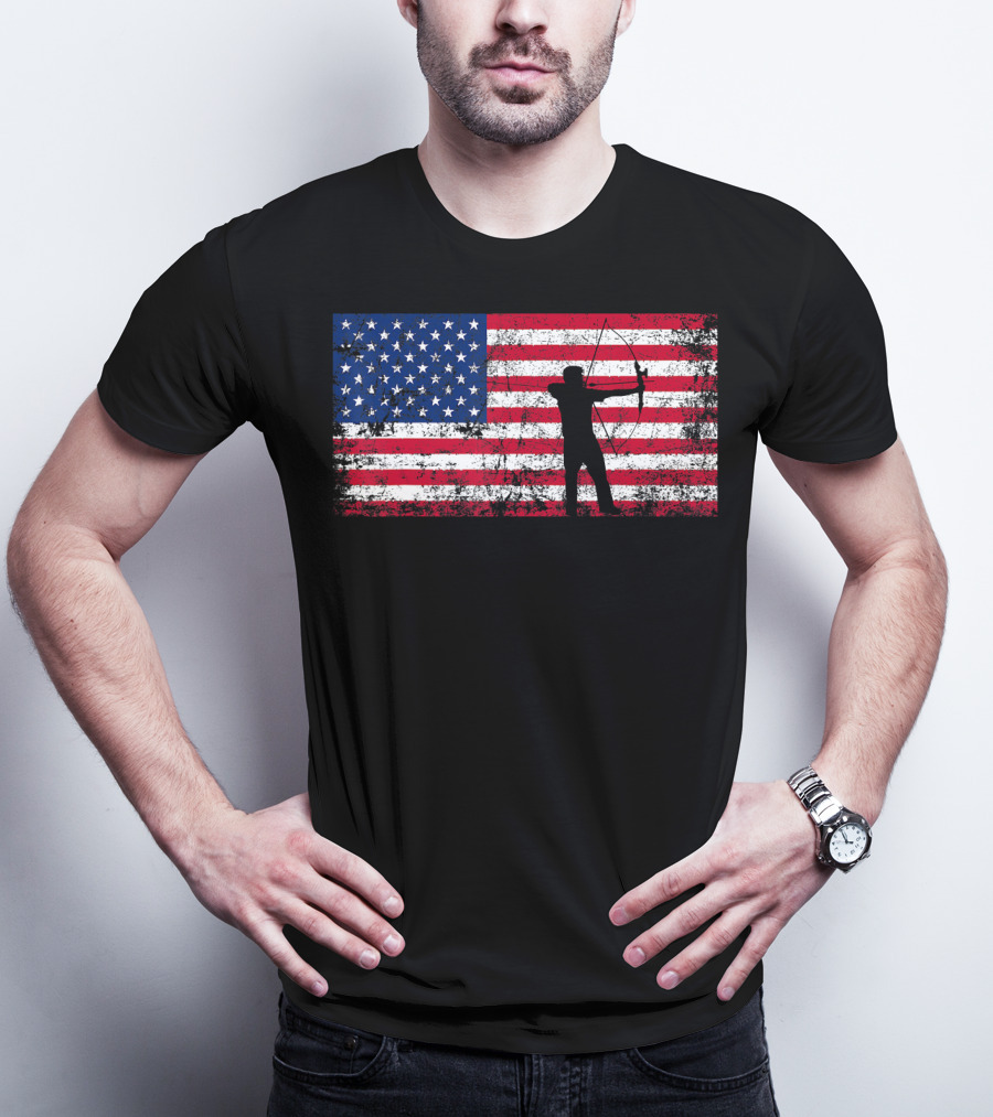 American Flag Archery T-Shirt