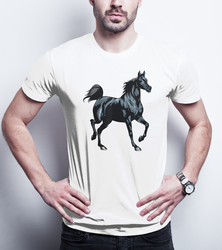 Arabian Horse Majestic Black Stallion T-Shirt