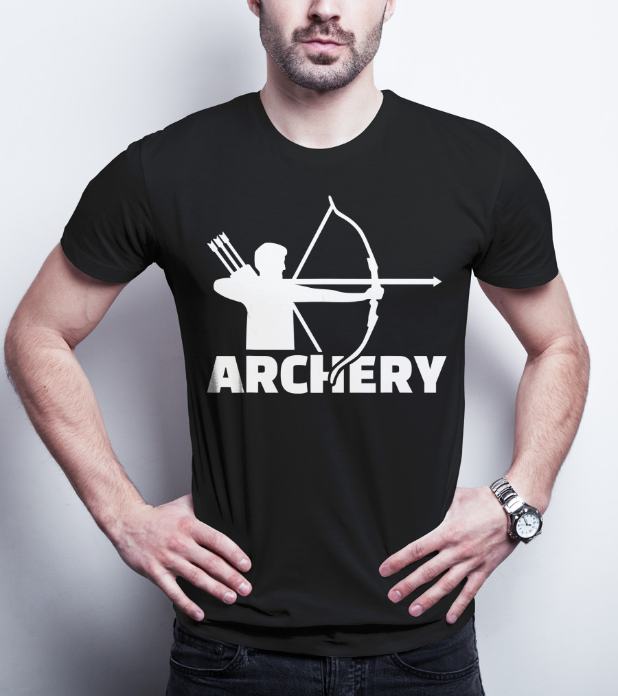 Archer With Bow And Arrows Archery T-Shirt