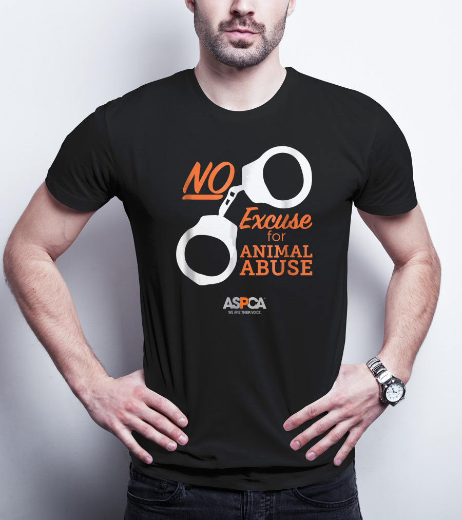 ASPCA We Are Their Voice No Excuse For Animal Abuse T-Shirt