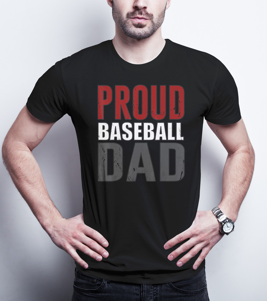 Proud Baseball Dad Awesome T-Shirt