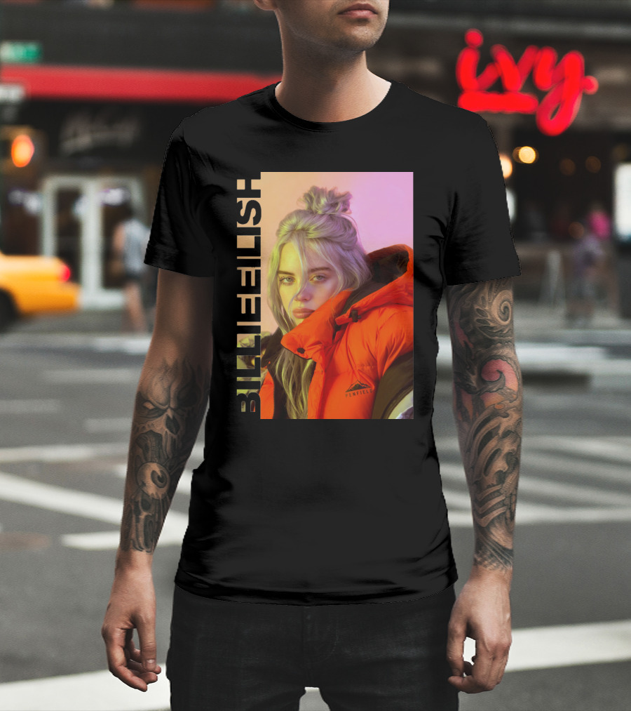 Billie Eilish Penfield Jacket Bold Typography T-Shirt