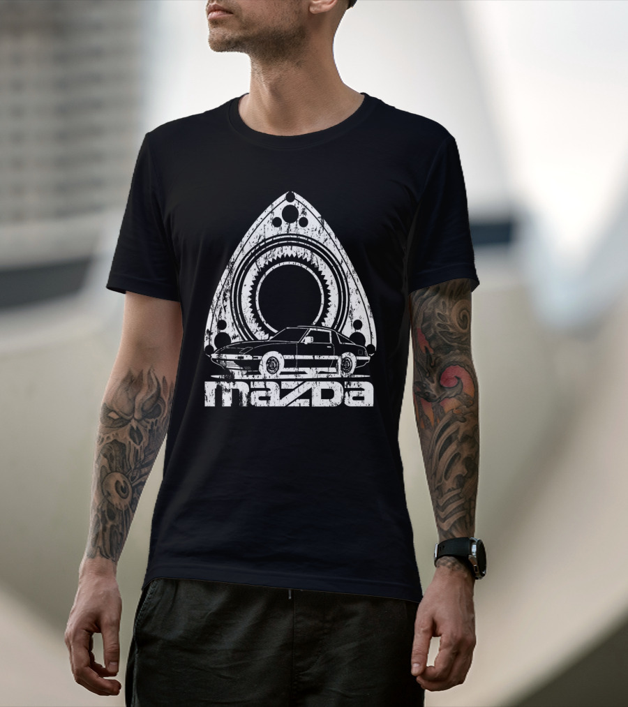 Mazda Distressed RX Rotary Engine Classic Car T-Shirt
