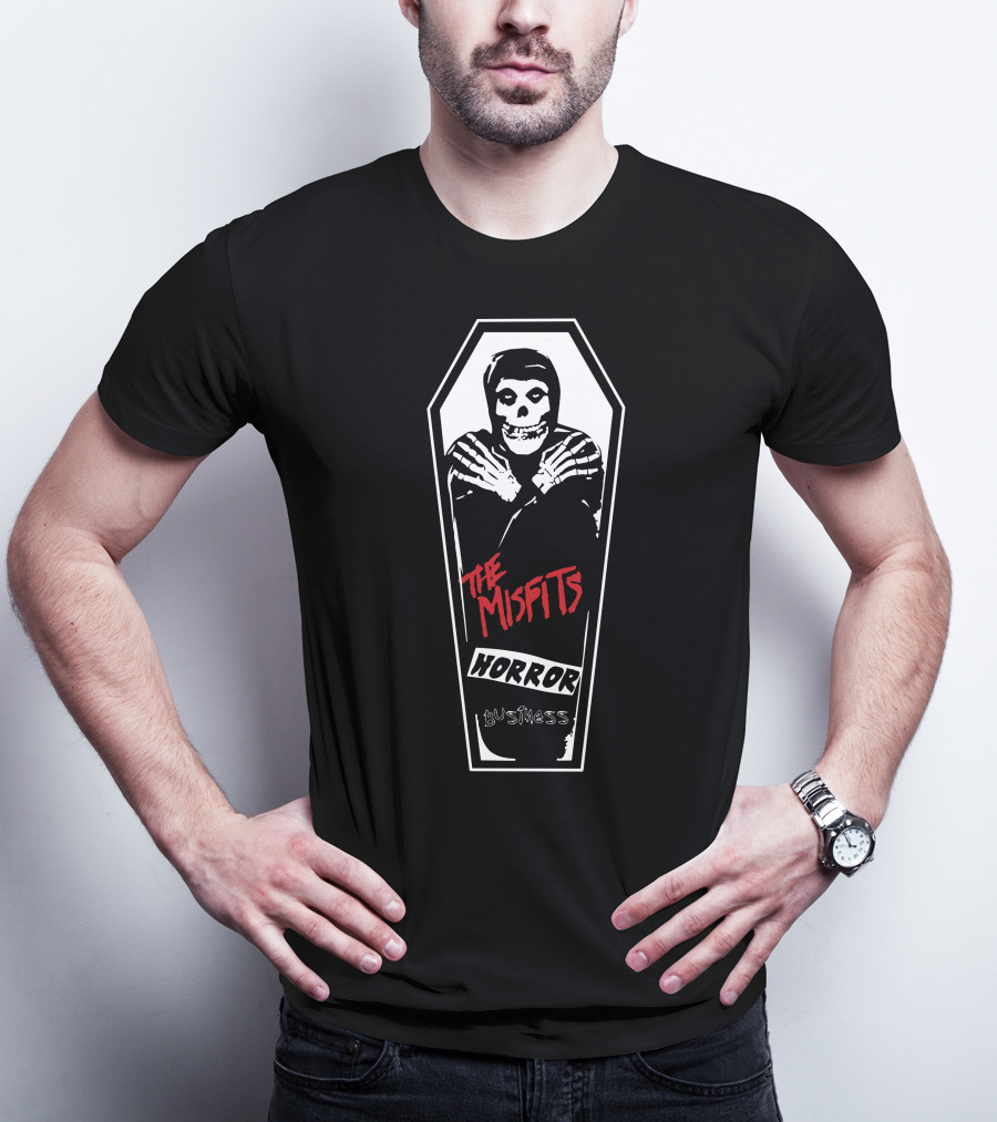 The Misfits Horror Business Coffin T-Shirt