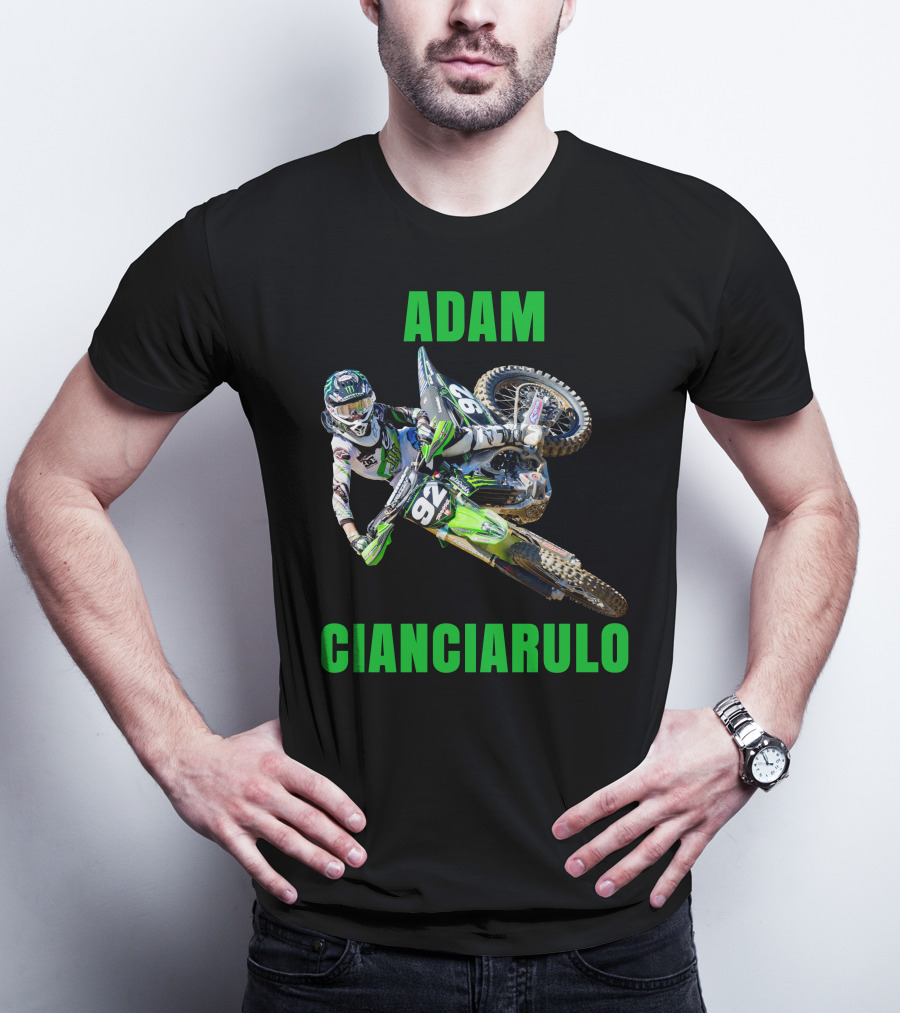 Adam Cianciarulo Motocross Racer 92 Action Image T-Shirt