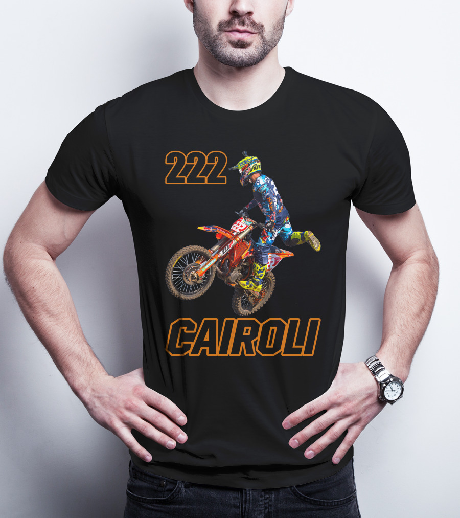 222 Tony Cairoli Motocross Racer T-Shirt