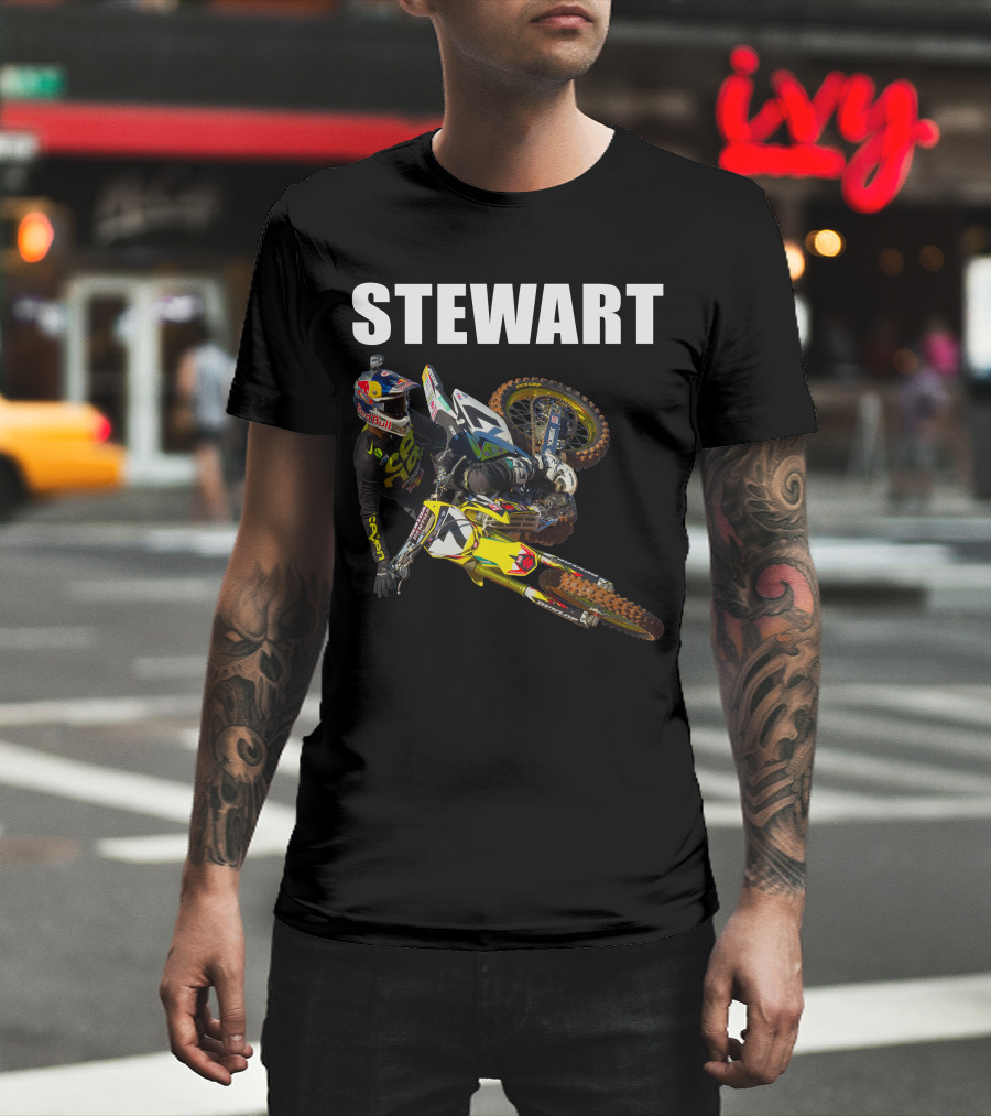 STEWART Moto Racer Number 7 T-Shirt