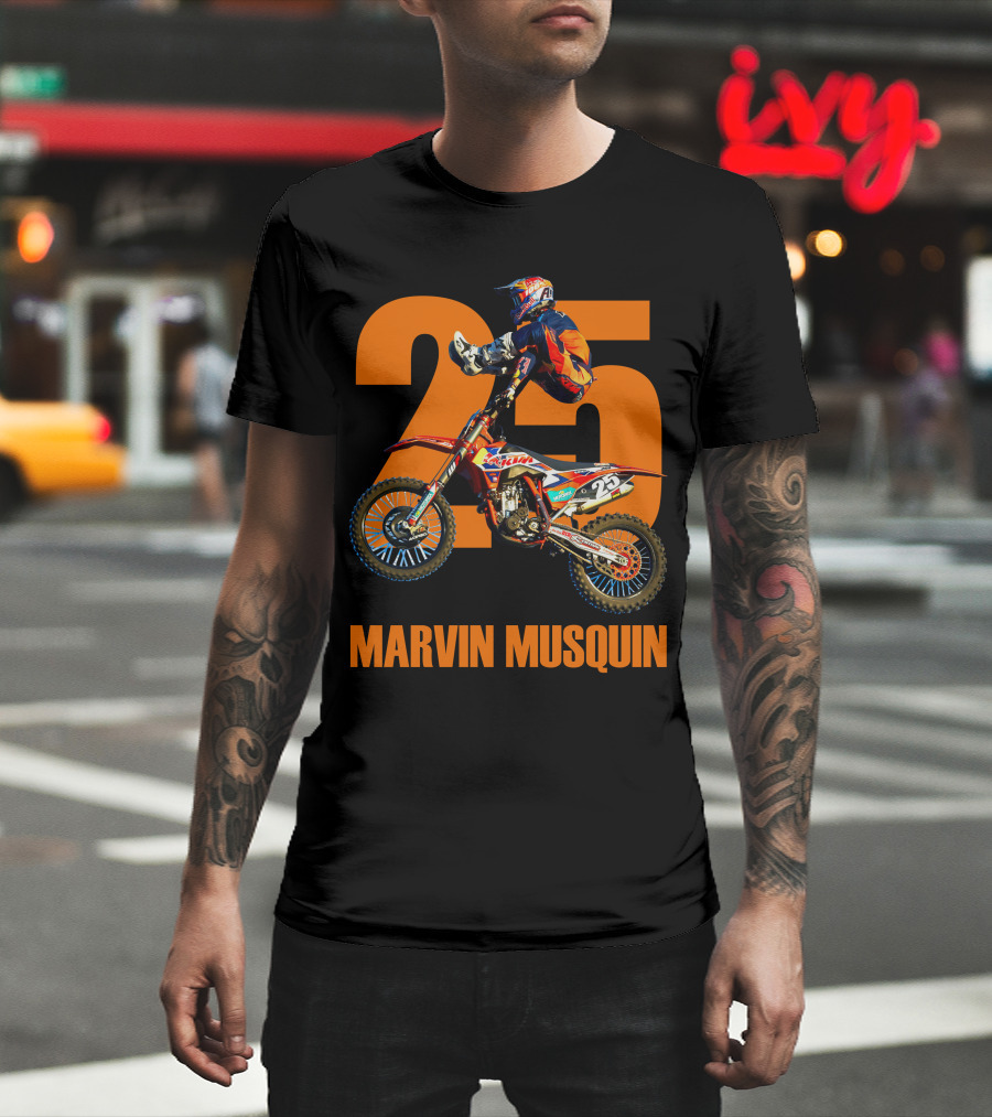 Marvin Musquin 25 KTM Motocross Stunt T-Shirt