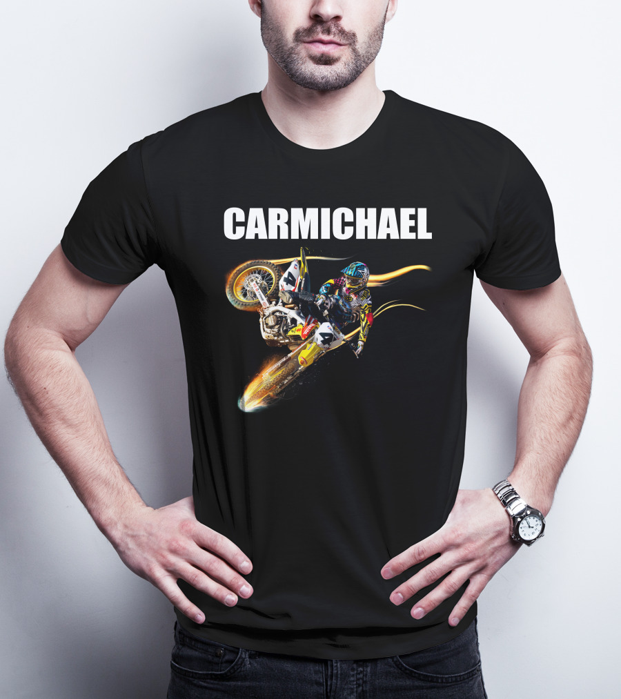 Carmichael Motocross Stunt Action T-Shirt