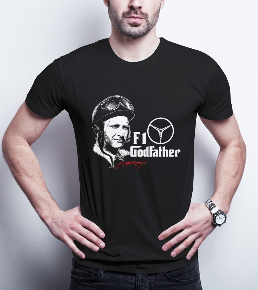 F1 Godfather Steering Helmet Icon Legend T-Shirt