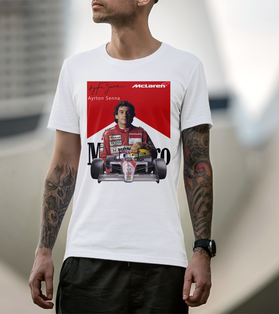Ayrton Senna McLaren Racing Legend T-Shirt