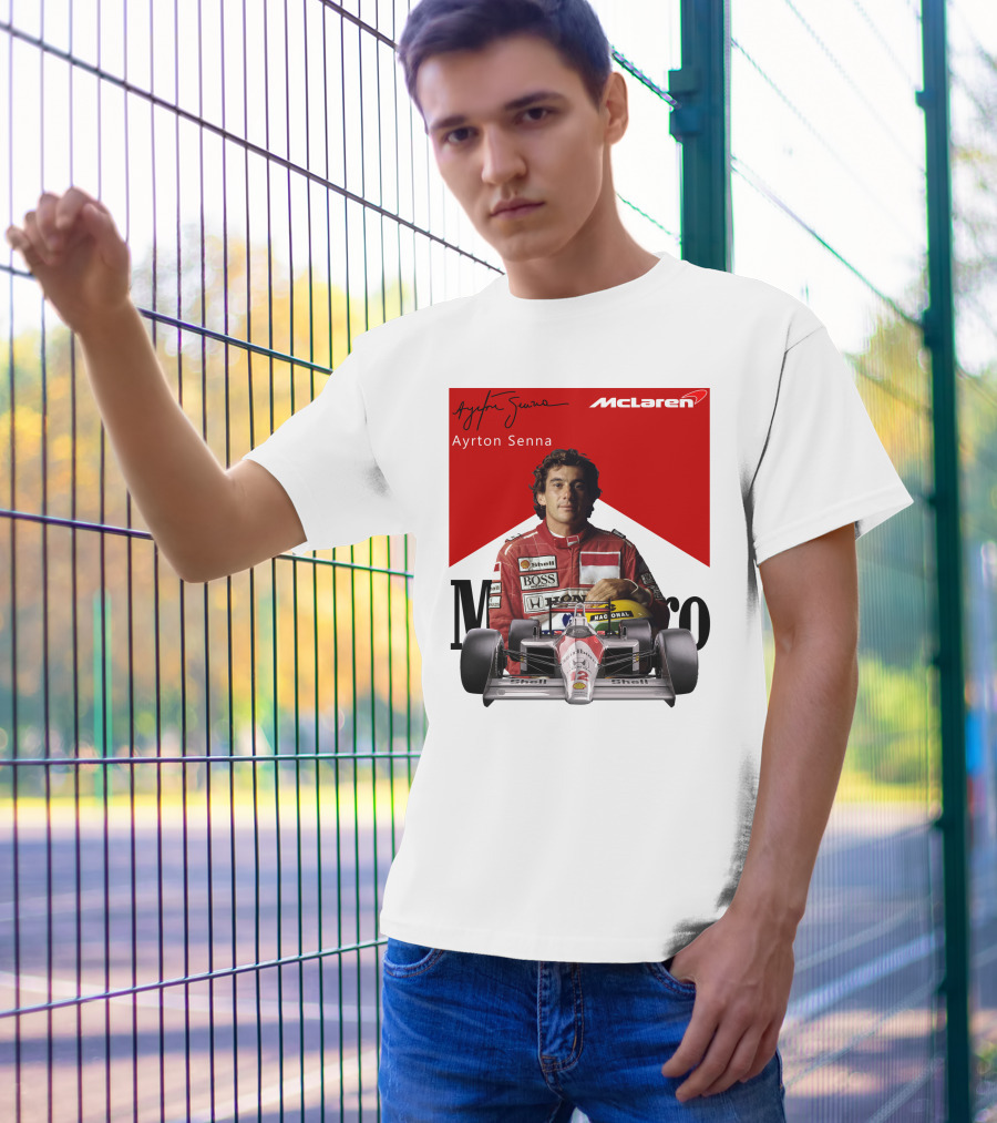 Ayrton Senna McLaren Racing Legend T-Shirt