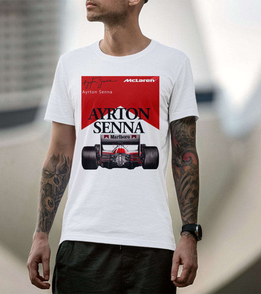 Ayrton Senna McLaren Marlboro Racing Team T-Shirt