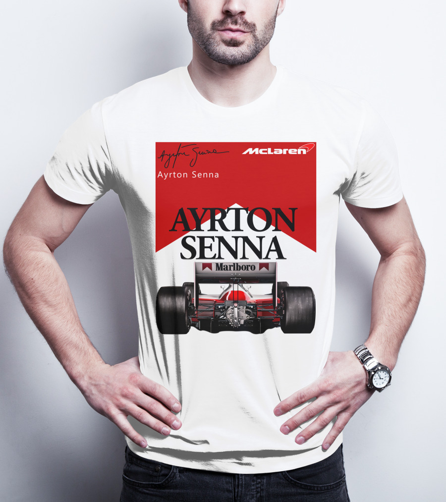 Ayrton Senna McLaren Marlboro Racing Team T-Shirt