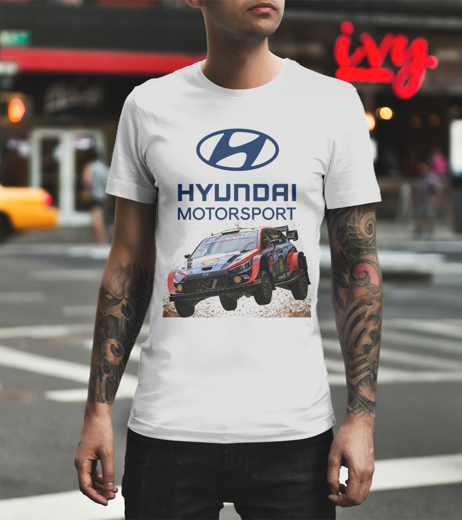Hyundai Motorsport Neuville Rally Car Team T-Shirt