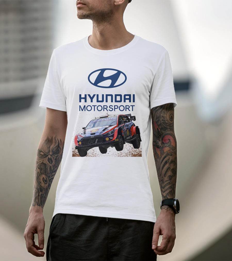 Hyundai Motorsport Neuville Rally Car Team T-Shirt