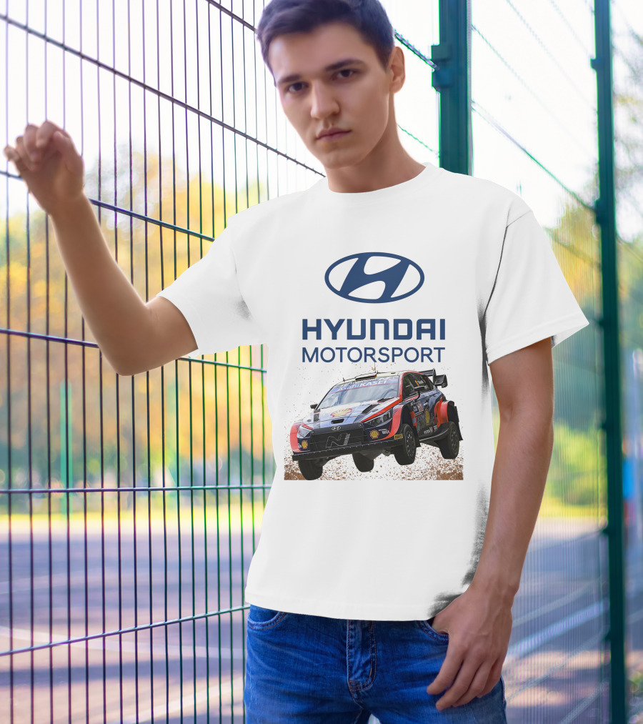 Hyundai Motorsport Neuville Rally Car Team T-Shirt
