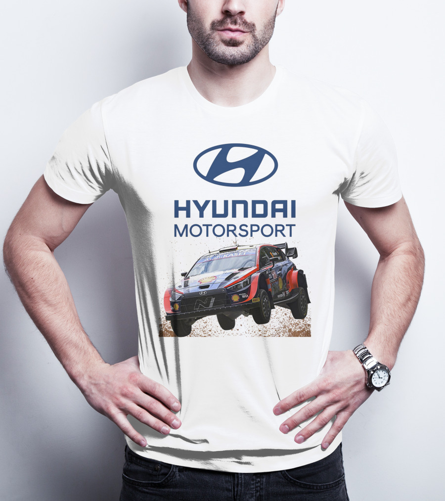 Hyundai Motorsport Neuville Rally Car Team T-Shirt