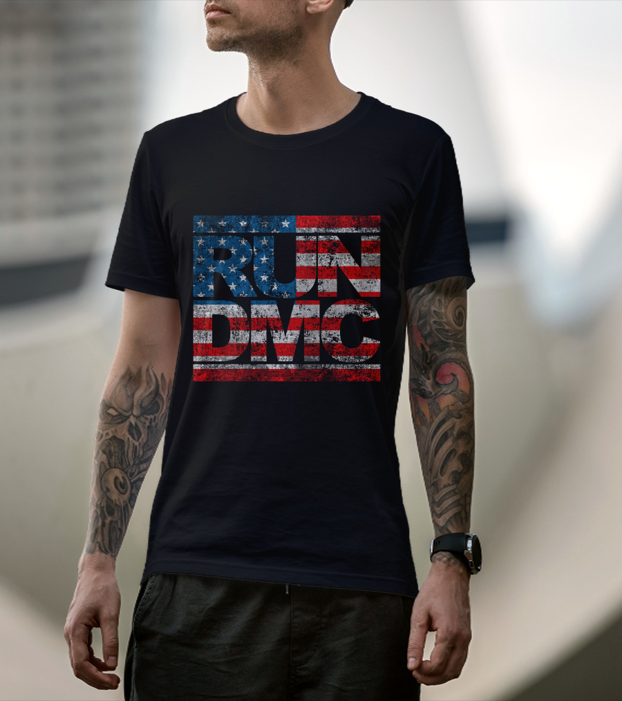 RUN DMC American Flag Style 63 T-Shirt