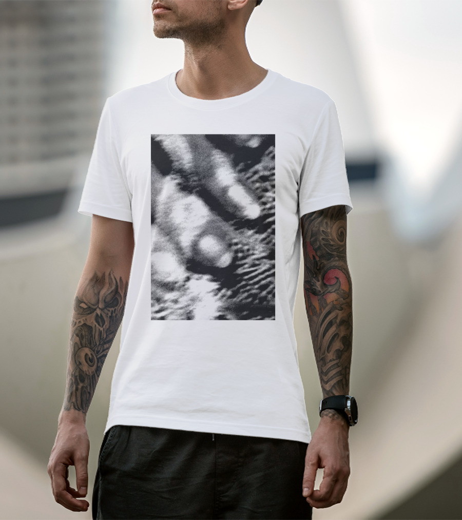 Cocteau Twins 18 Monochrome Abstract Texture T-Shirt