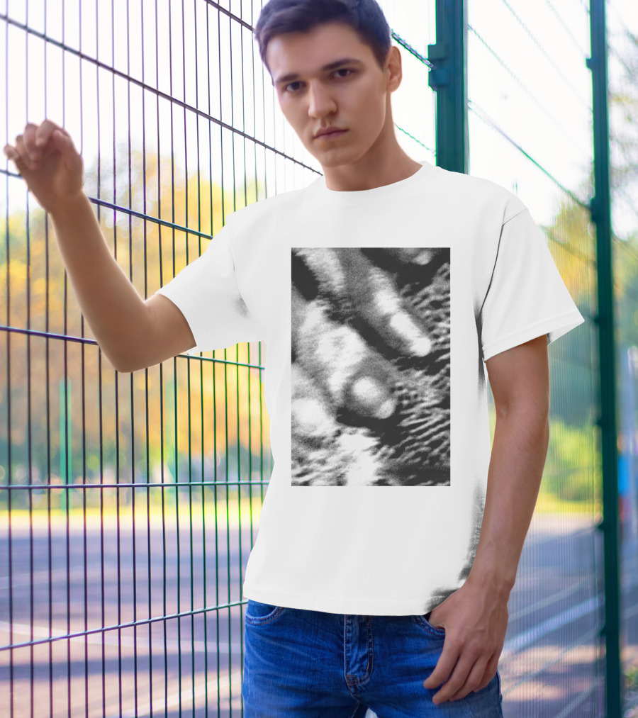Cocteau Twins 18 Monochrome Abstract Texture T-Shirt