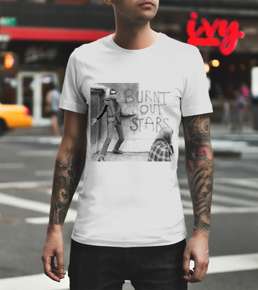 Shane Macgowan Burnt Out Stars Graffiti Photography T-Shirt