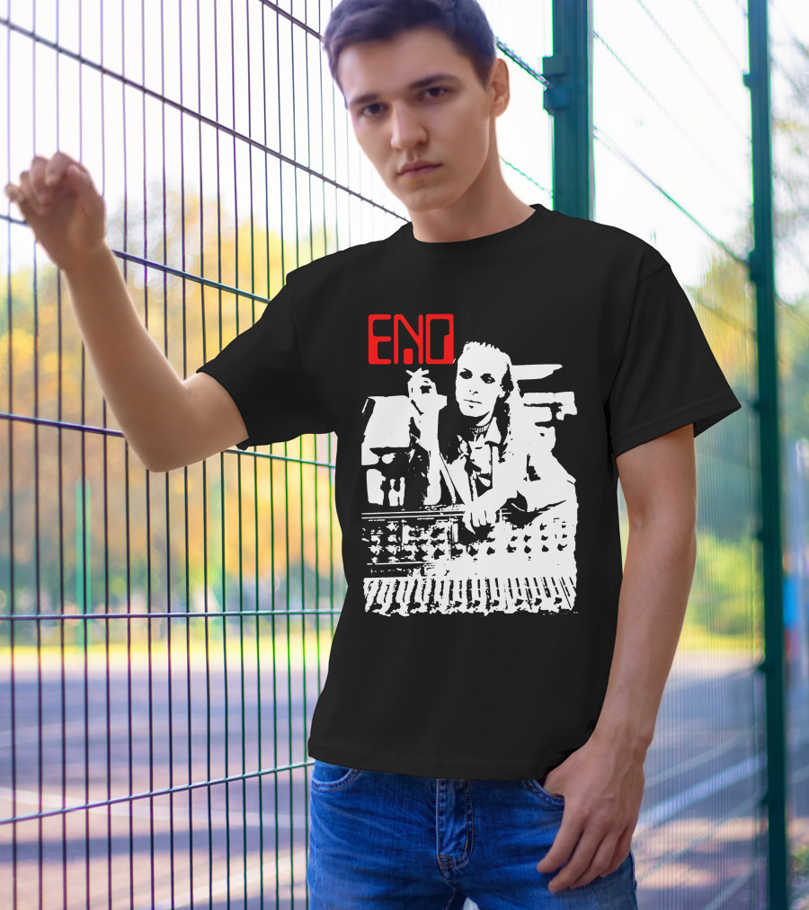 ENO Red Text Minimalist T-Shirt