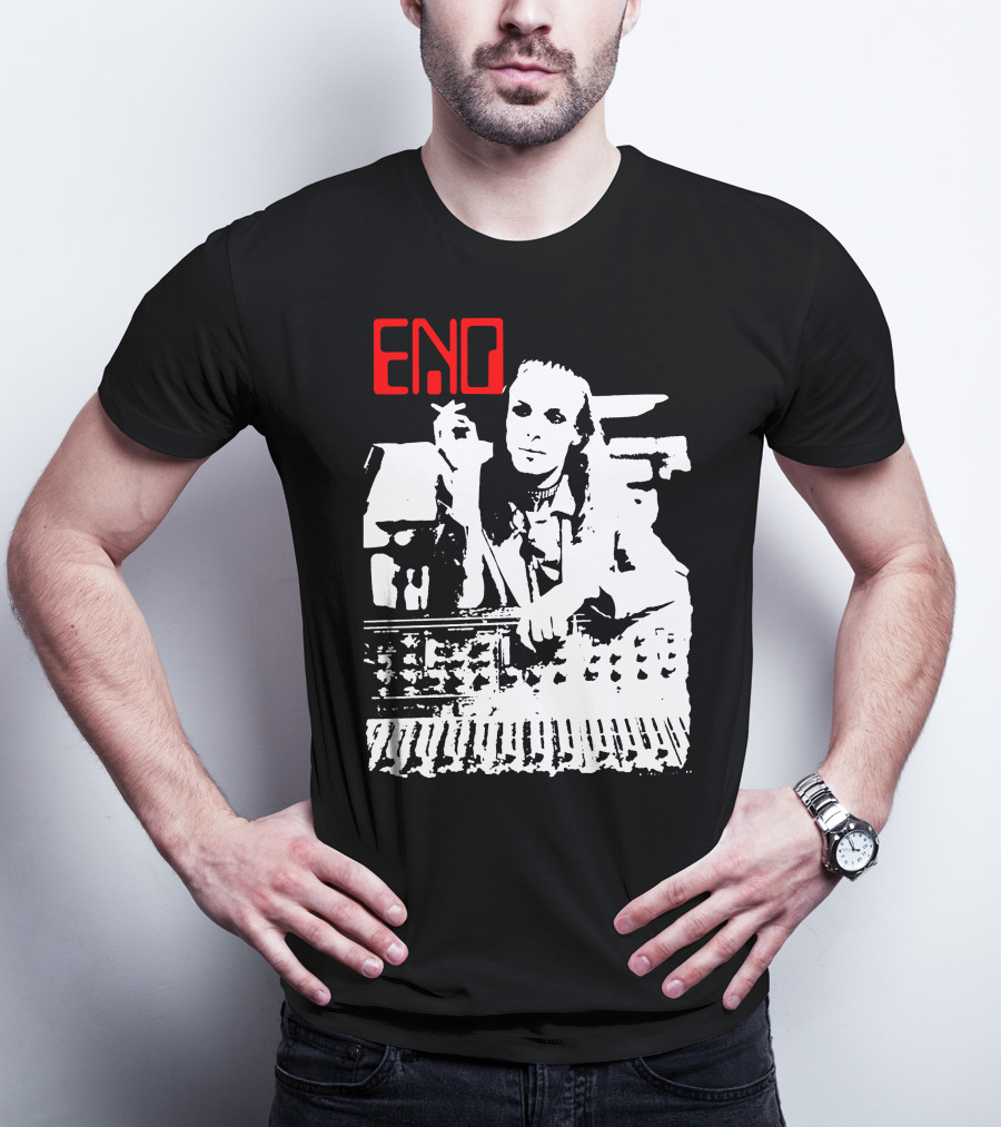 ENO Red Text Minimalist T-Shirt