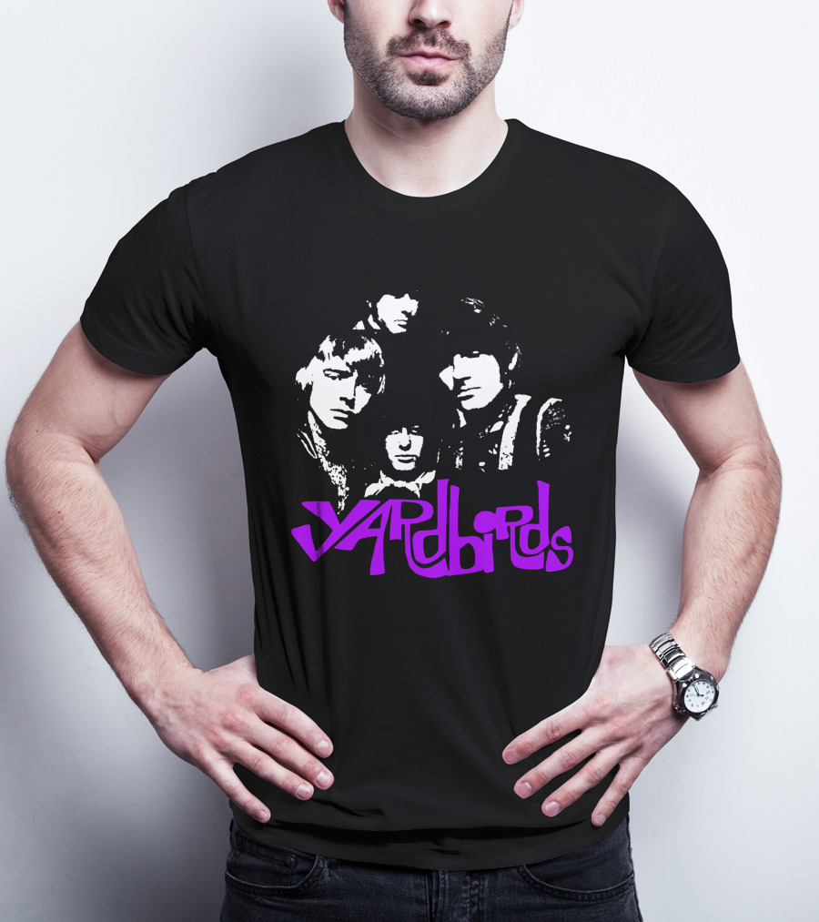 Yardbirds Psychedelic Text T-Shirt