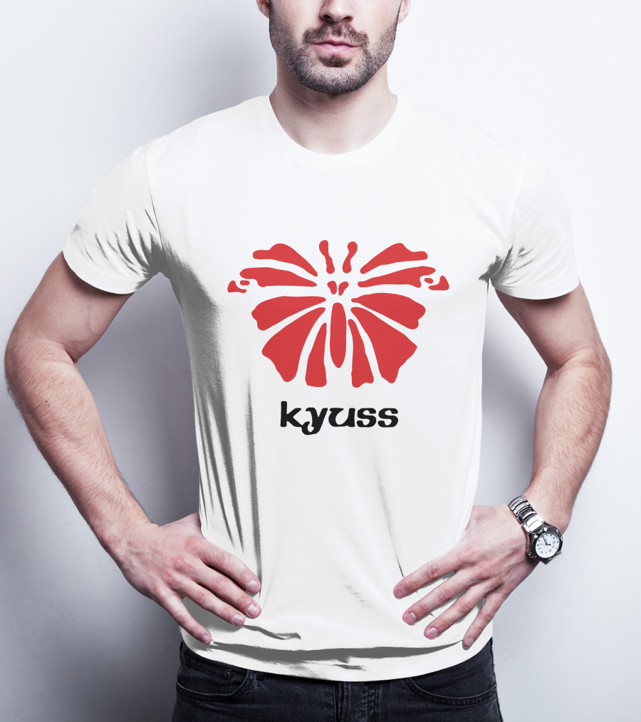 Kyuss Vintage Logo Red Flower T-Shirt