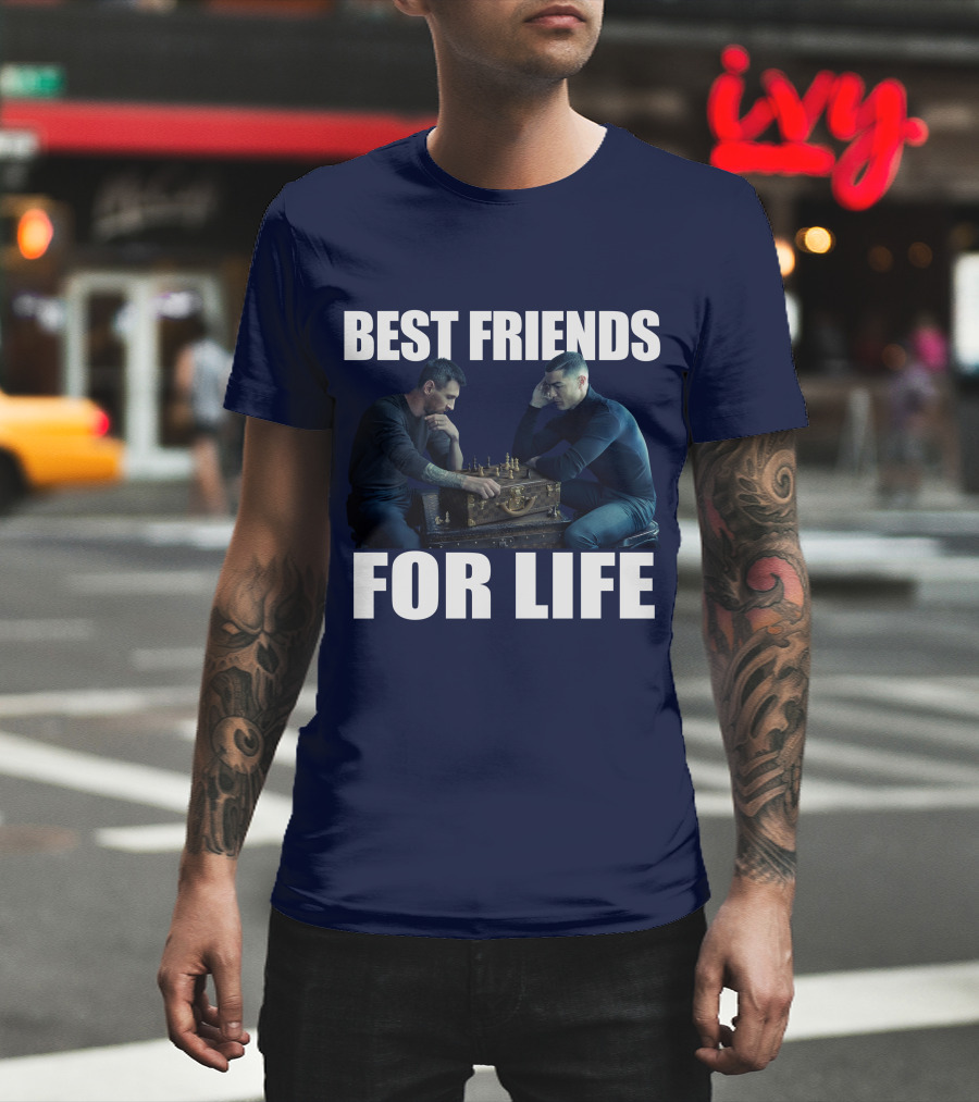 Best Friends For Life Chess Duel T-Shirt