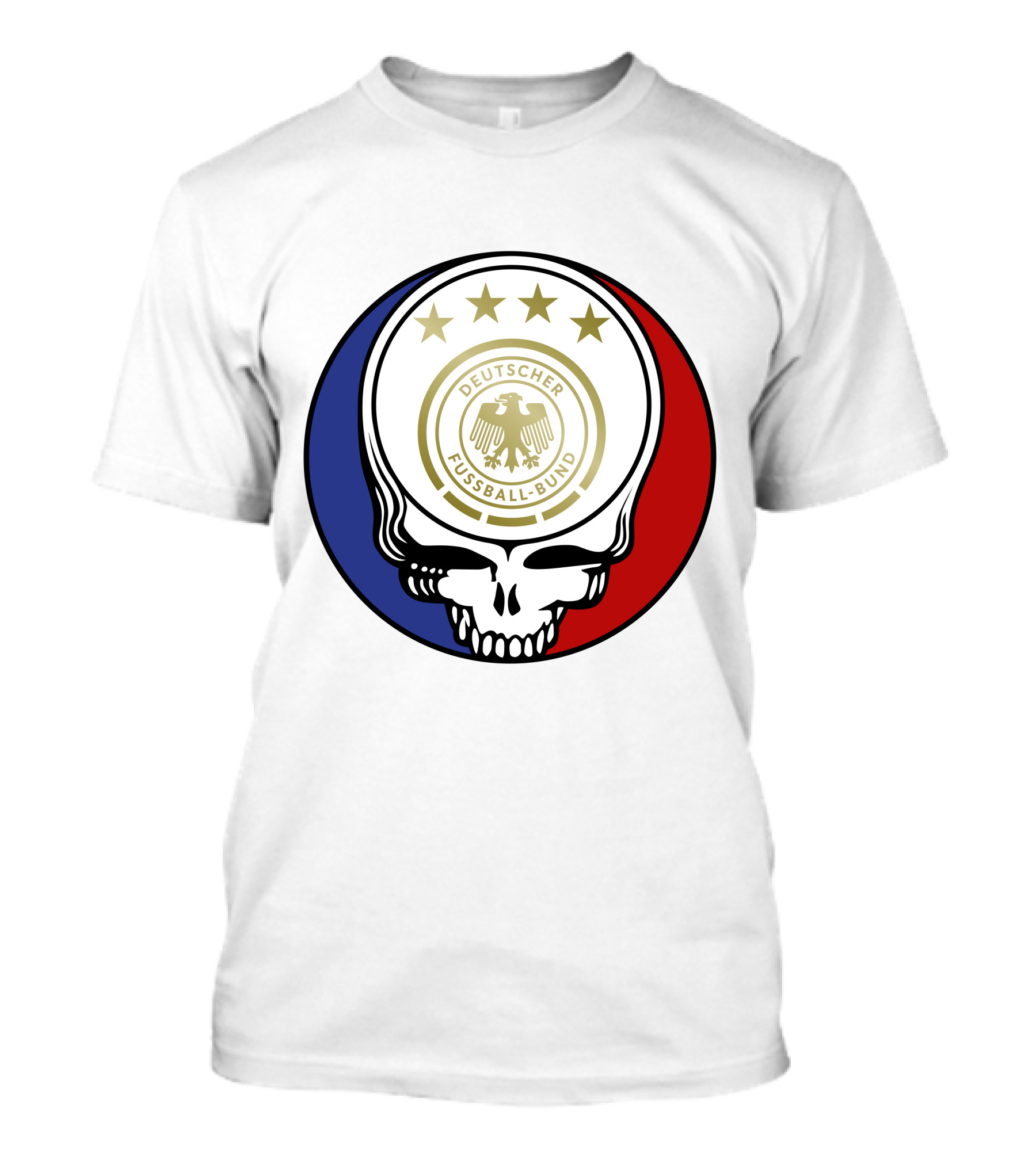 Germany Football Team Deutscher Fussball-Bund Grateful Dead Skull T-Shirt