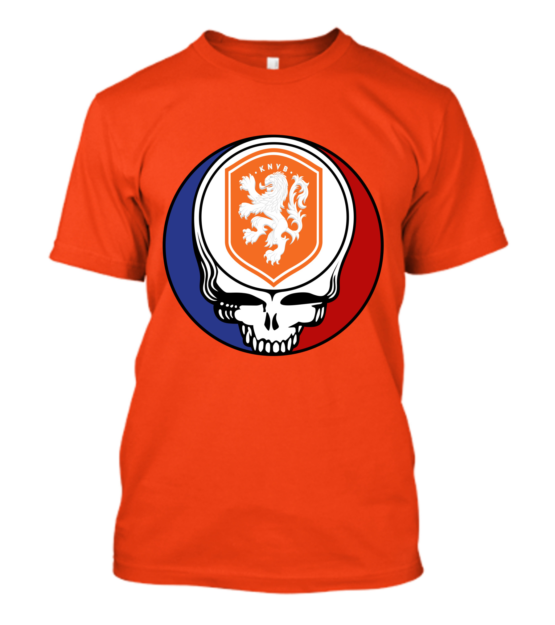 Netherland National Football Team KNVB Grateful Dead Skull T-Shirt