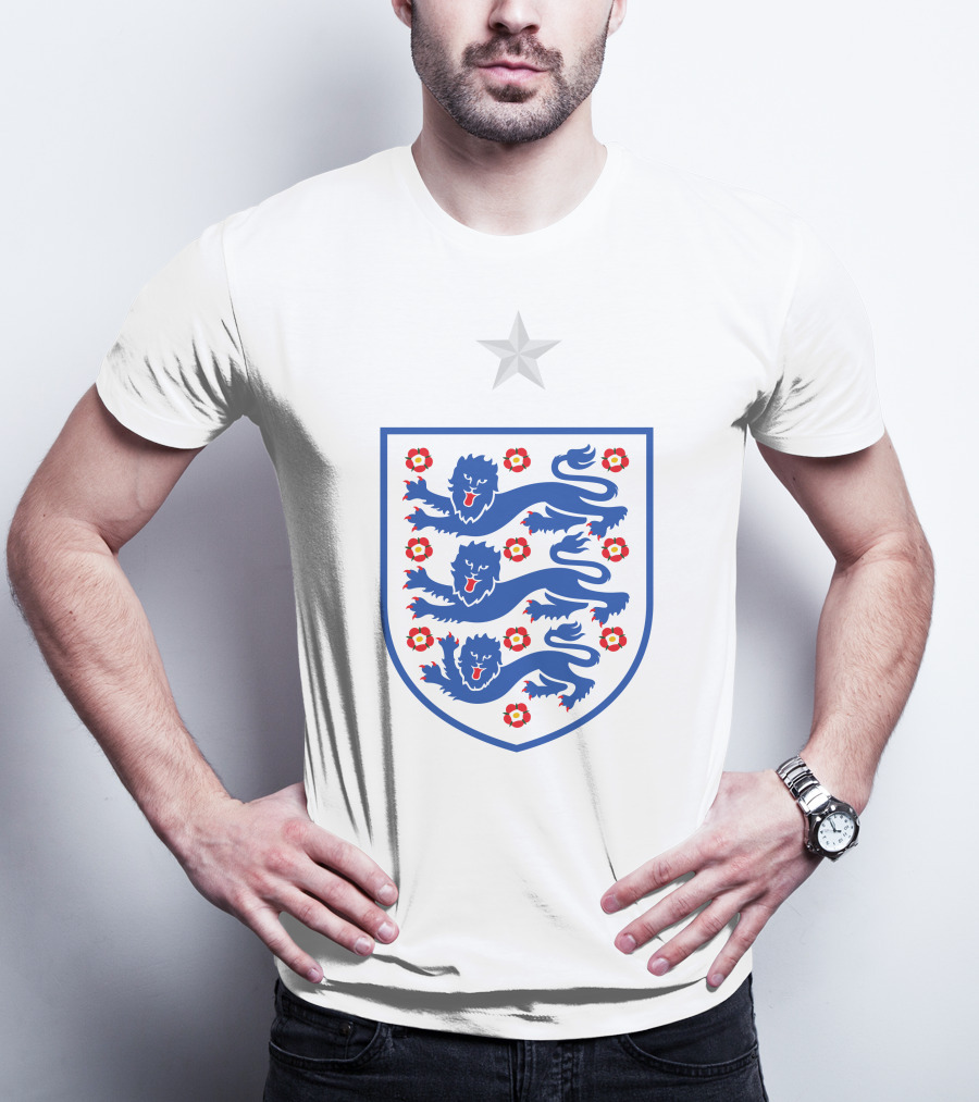 Bukayo Saka 17 Three Lions England Football Star T-Shirt