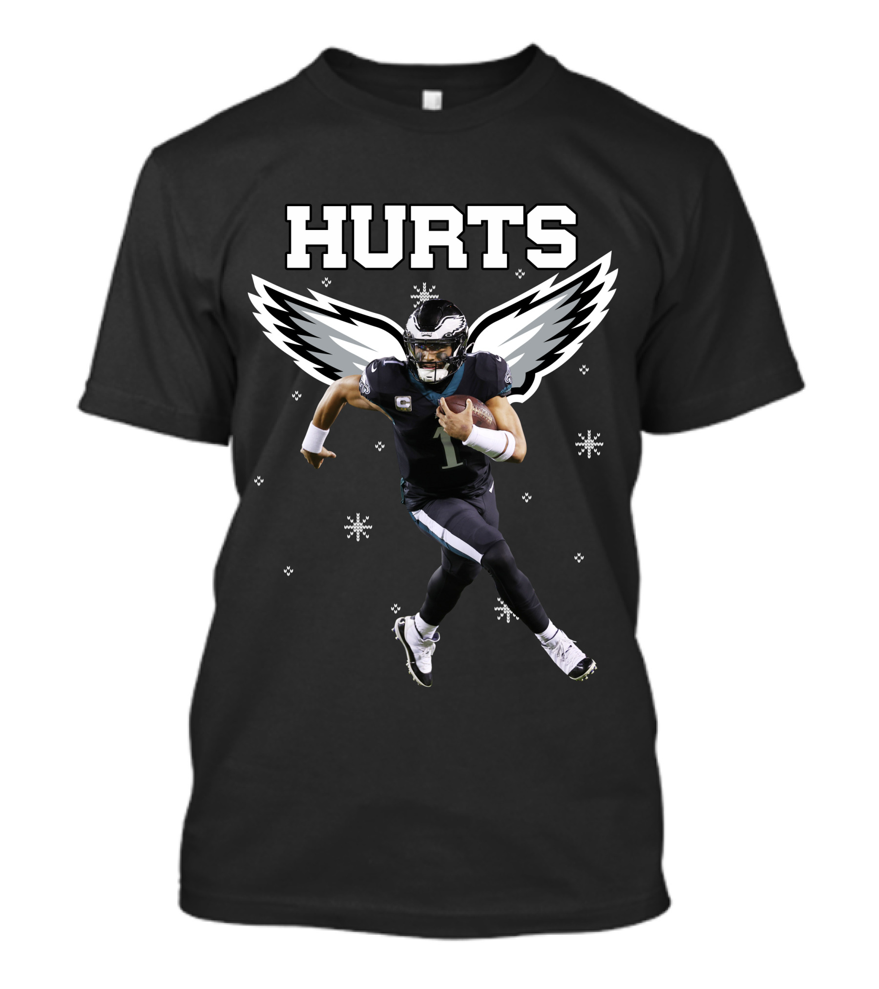 Jalen Hurts Eagles Wings Christmas T-Shirt