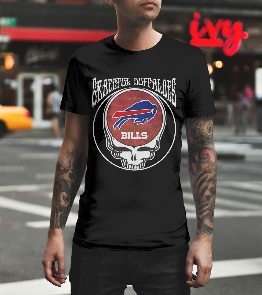 Grateful Buffaloes Bills Skull T-Shirt