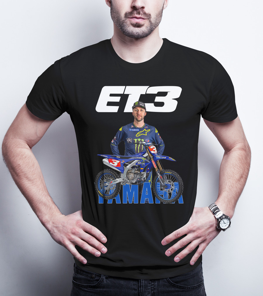 Eli Tomac 3 Yamaha Monster Energy Racing Motocross T-Shirt