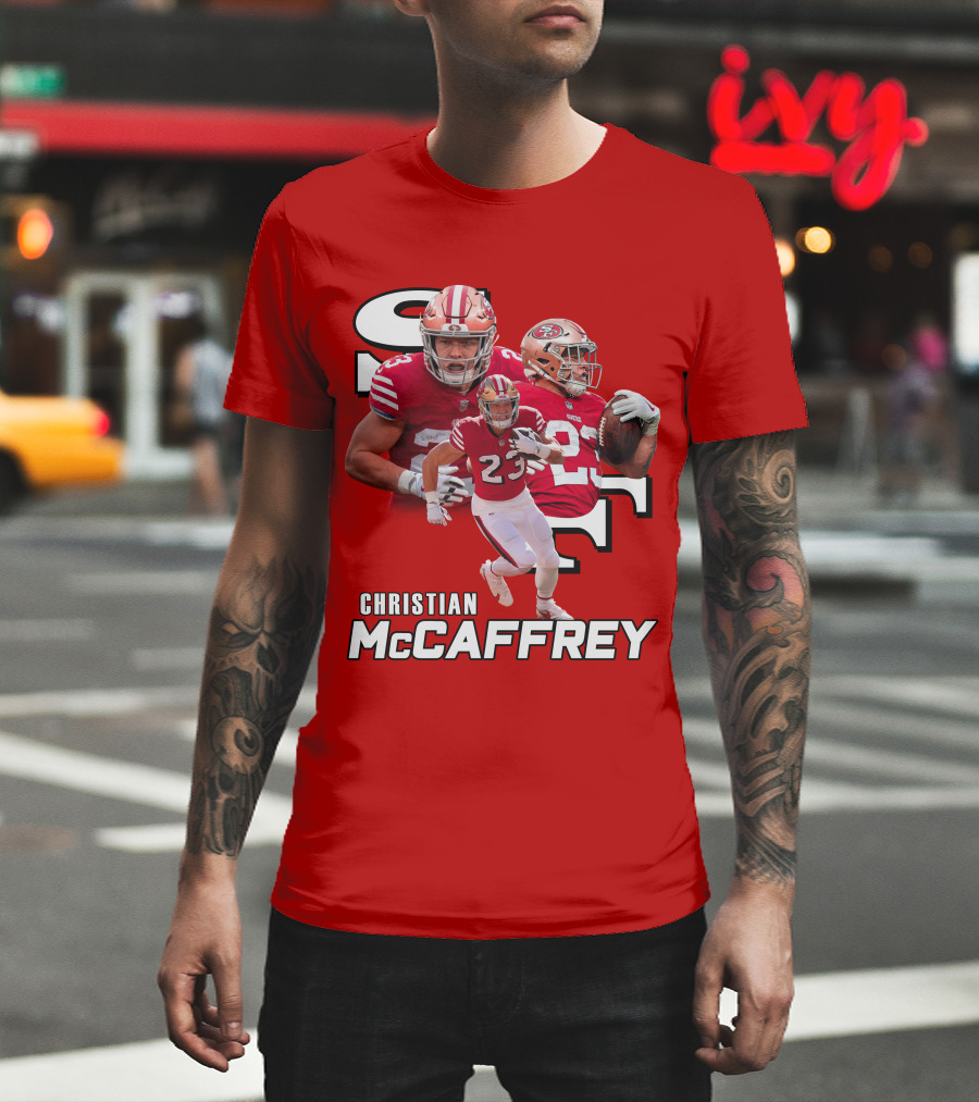 Christian McCaffrey 49ers Football Number 23 T-Shirt