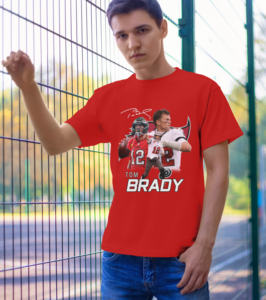 Tom Brady 12 Buccaneers Quarterback T-Shirt