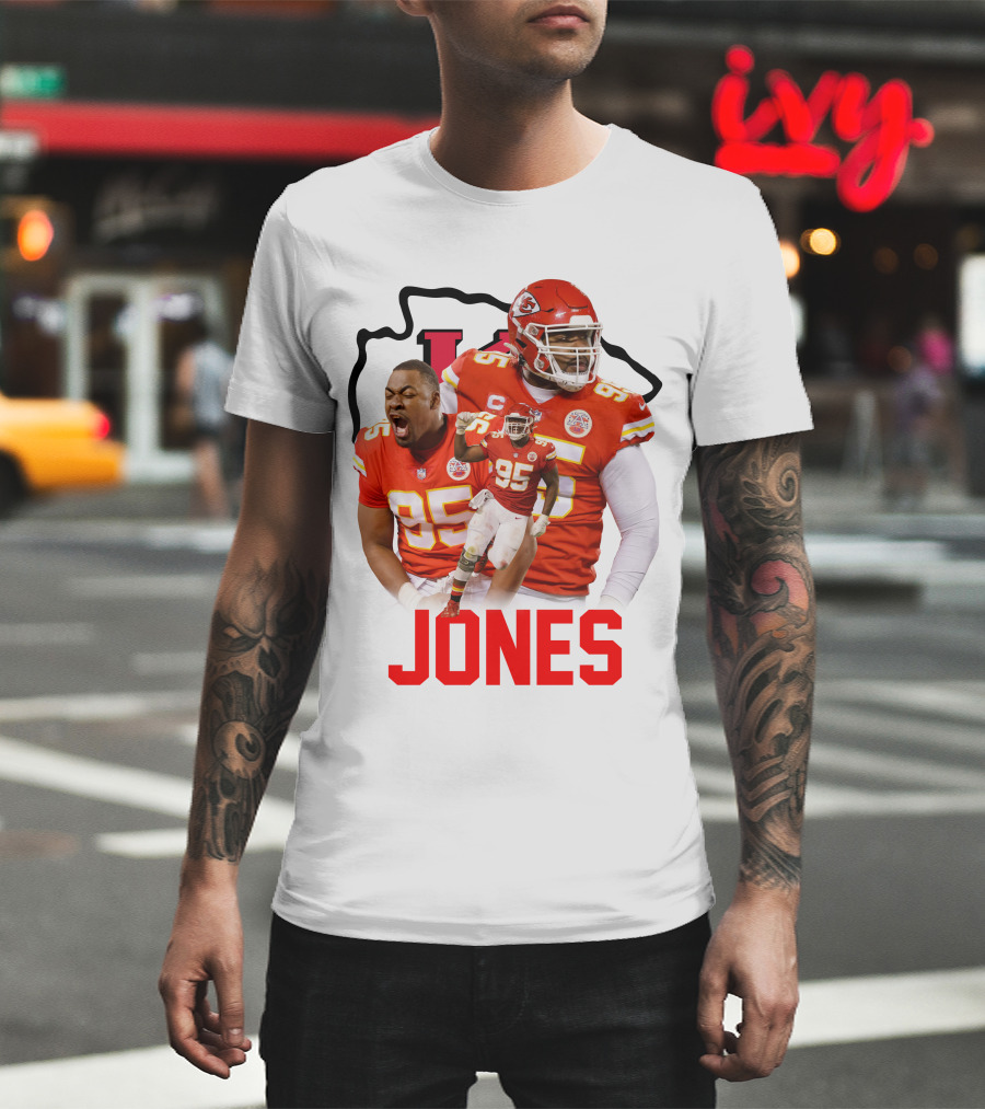 Jones 95 Kansas City Chiefs Football T-Shirt