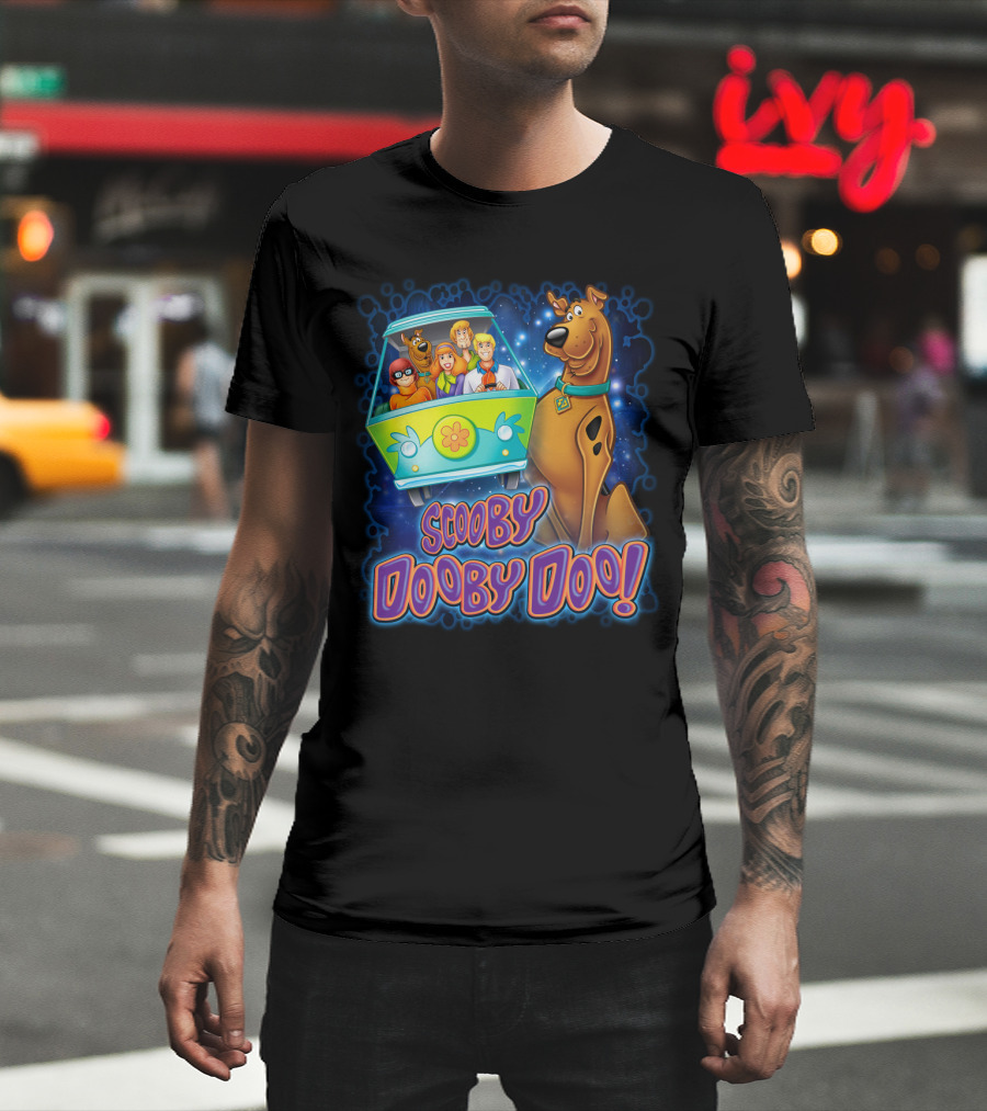 Scooby Dooby Doo Mystery Machine Adventure With The Gang T-Shirt