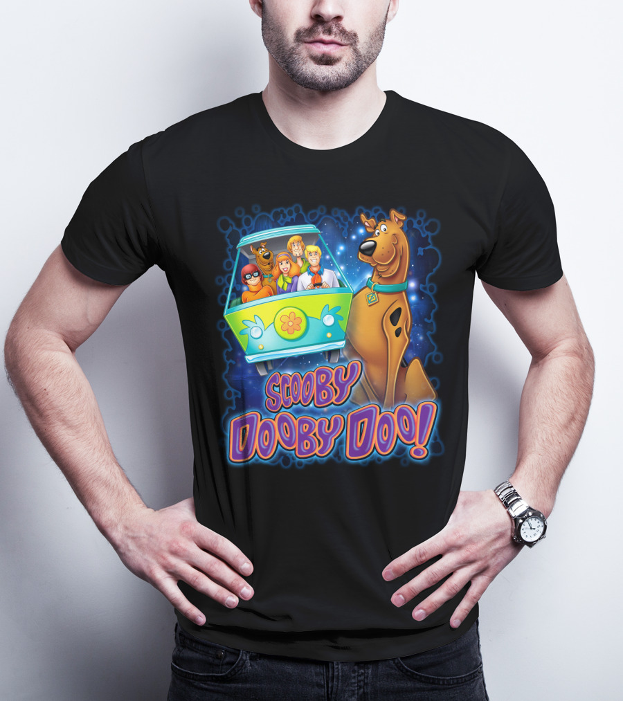 Scooby Dooby Doo Mystery Machine Adventure With The Gang T-Shirt