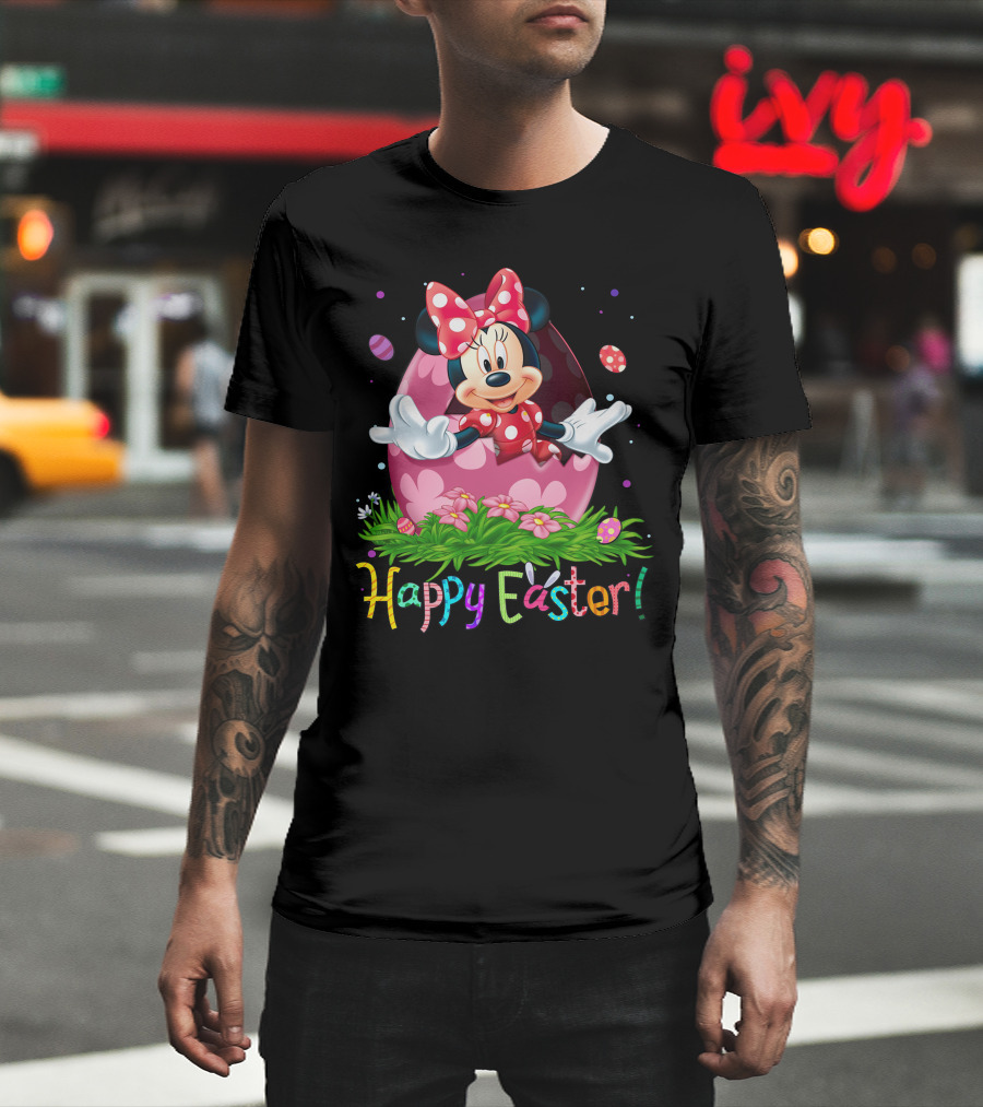 Minnie Mouse Happy Easter Egg Surprise T-Shirt
