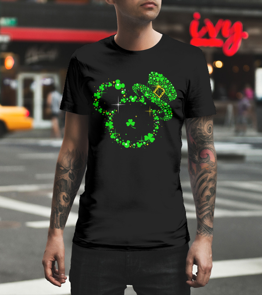 Mickey Patrick's Day Leprechaun Hat Shamrock Magic T-Shirt