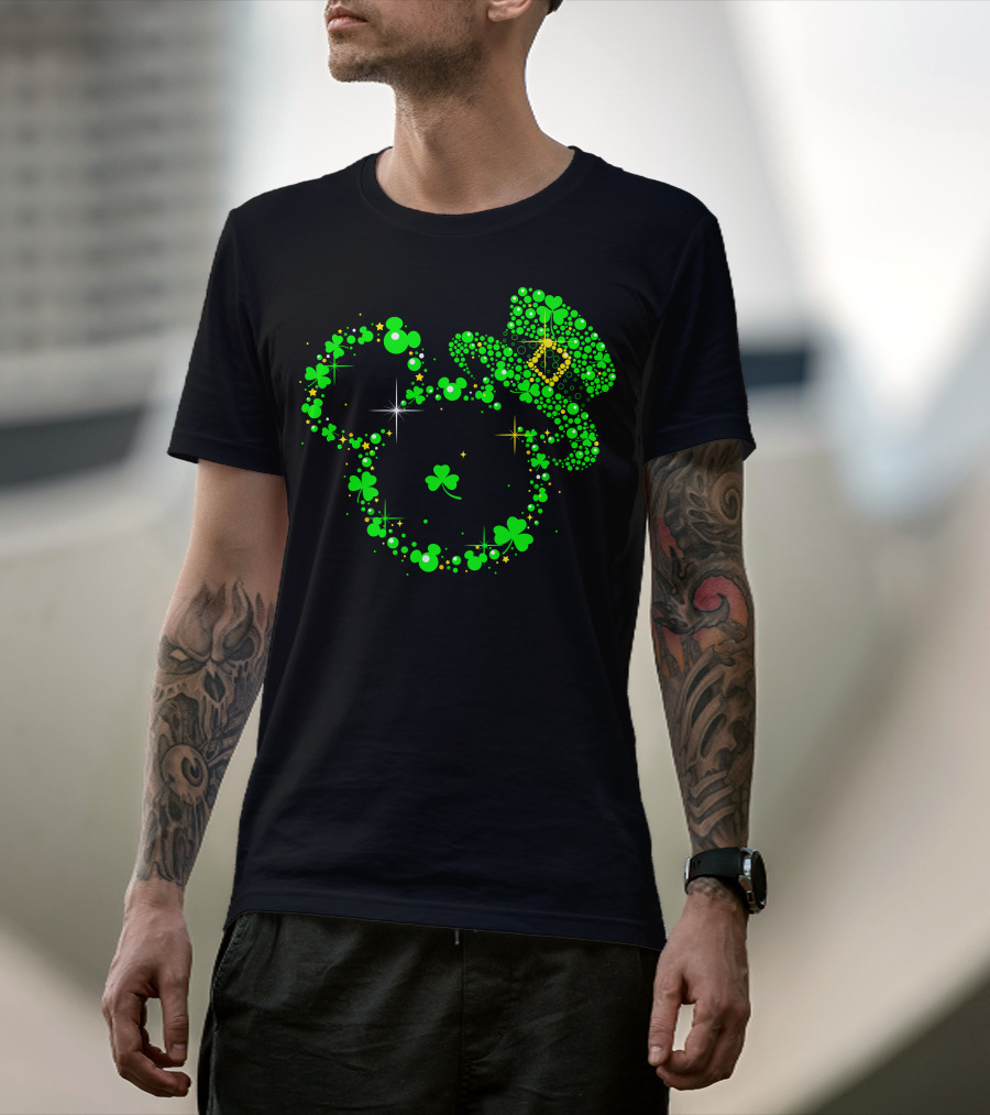 Mickey Patrick's Day Leprechaun Hat Shamrock Magic T-Shirt