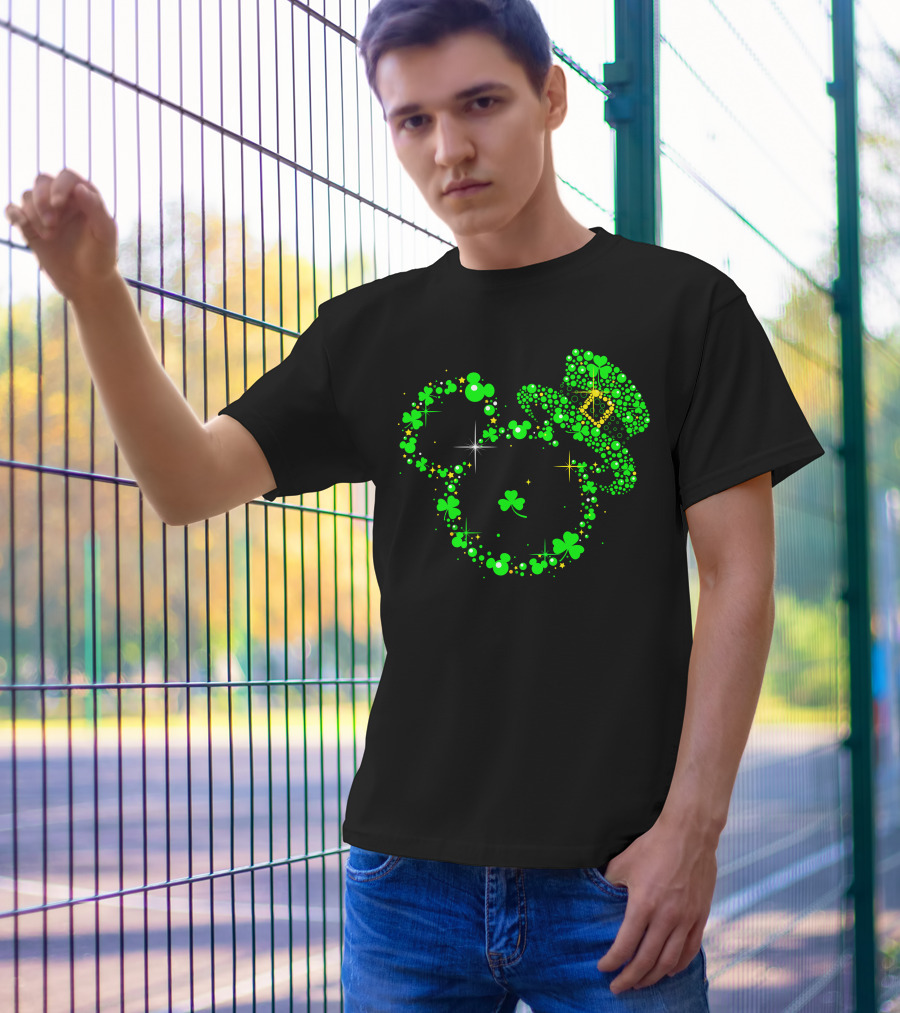 Mickey Patrick's Day Leprechaun Hat Shamrock Magic T-Shirt