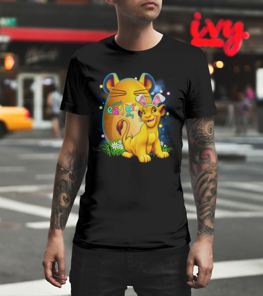Simba Happy Easter Day Bunny Ears Egg T-Shirt