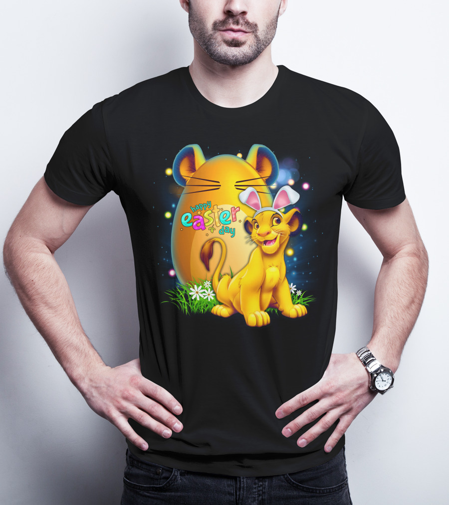 Simba Happy Easter Day Bunny Ears Egg T-Shirt