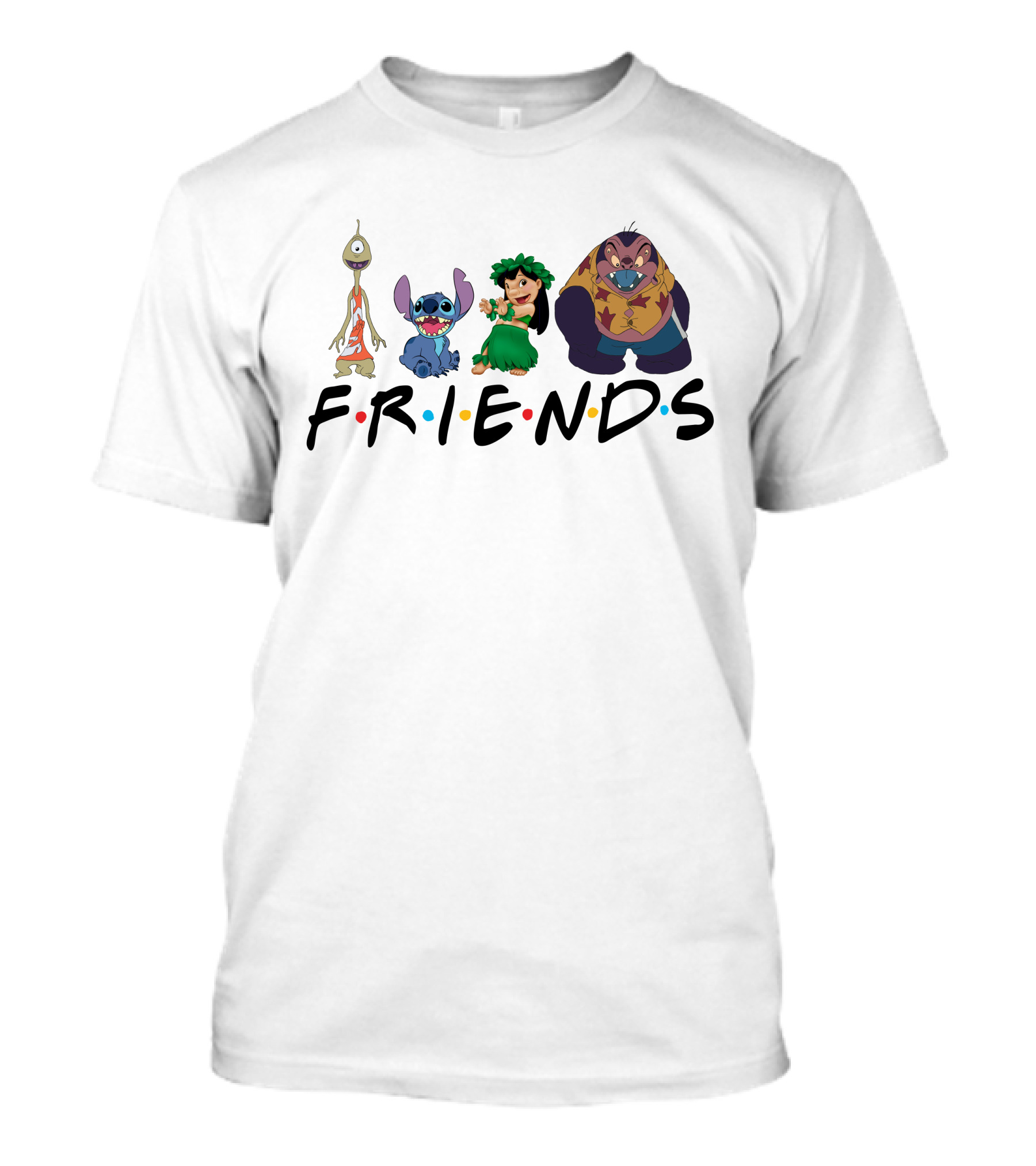 Lilo And Stitch Friends Characters T-Shirt