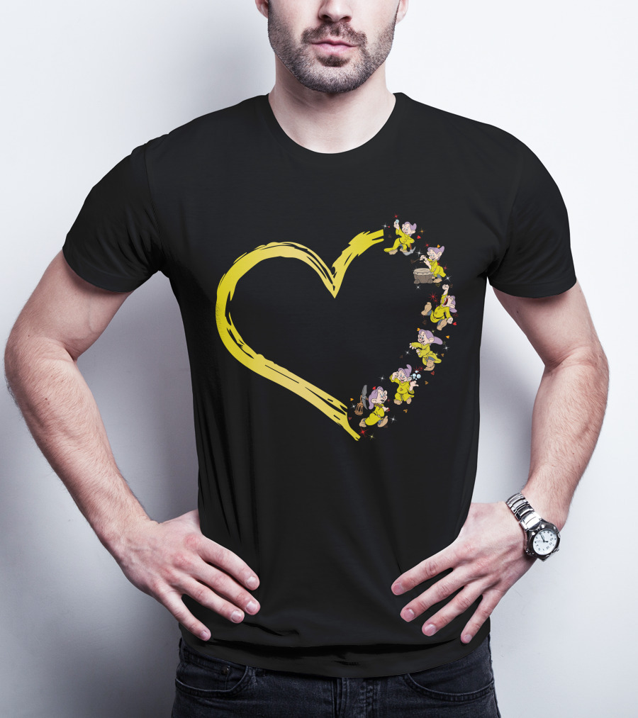 Dopey And Yellow Heart Brushstroke Magic T-Shirt